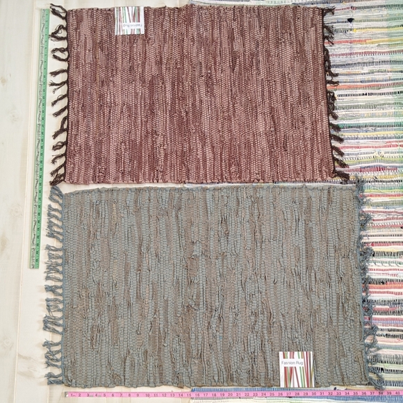 Chindi | Accents | New Leather Boho Rag Rug Chindi Mat | Poshmark